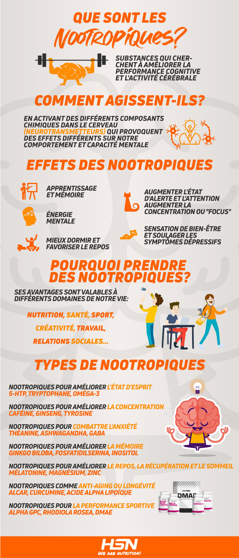 Nootropiques: Effets et Types | HSN