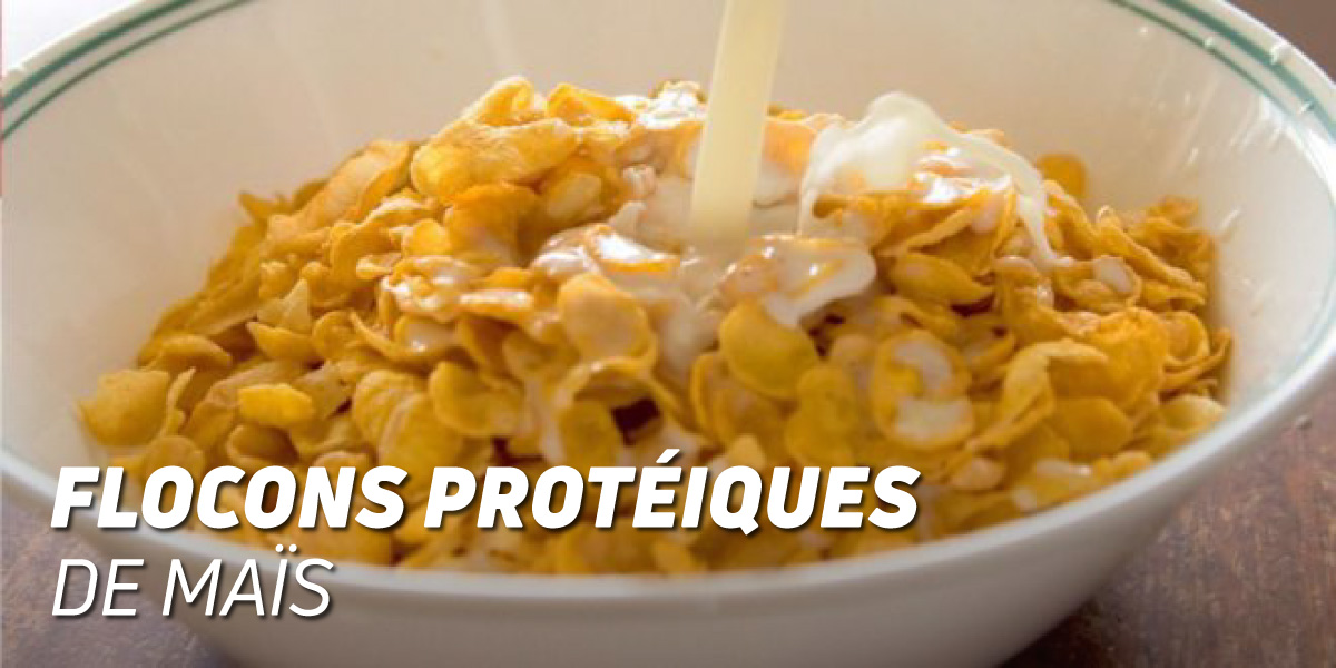 étiquette Des Ingrédients Des Flocons De Maïs